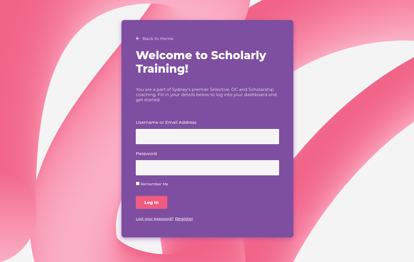 How to login? - Scholarly Prep