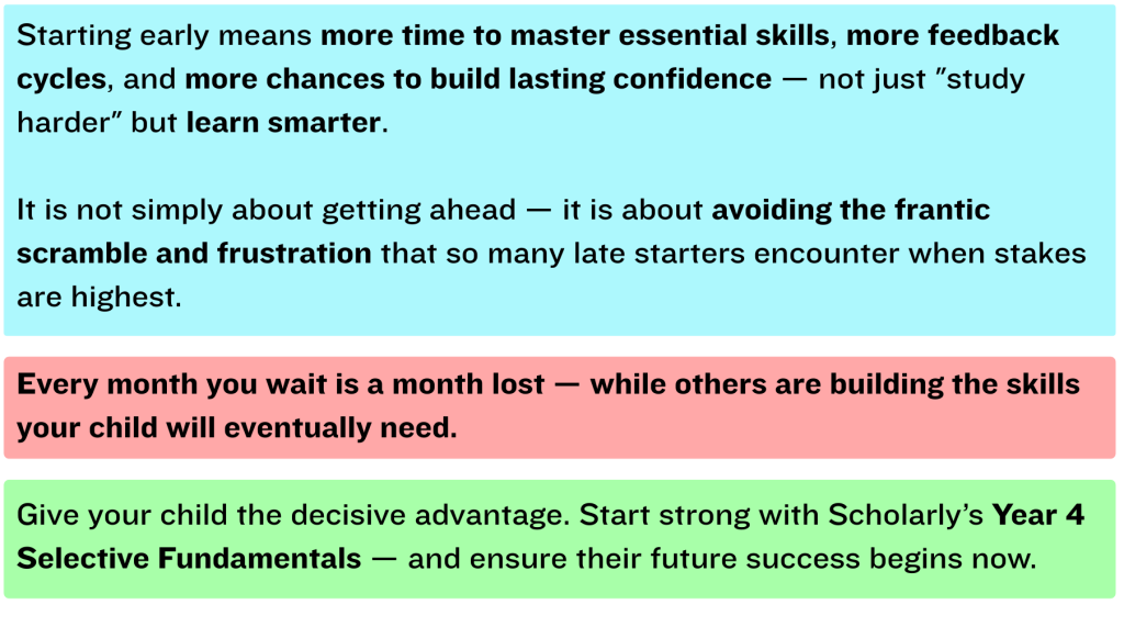 Year 4 Opportunity Class - Scholarly Prep