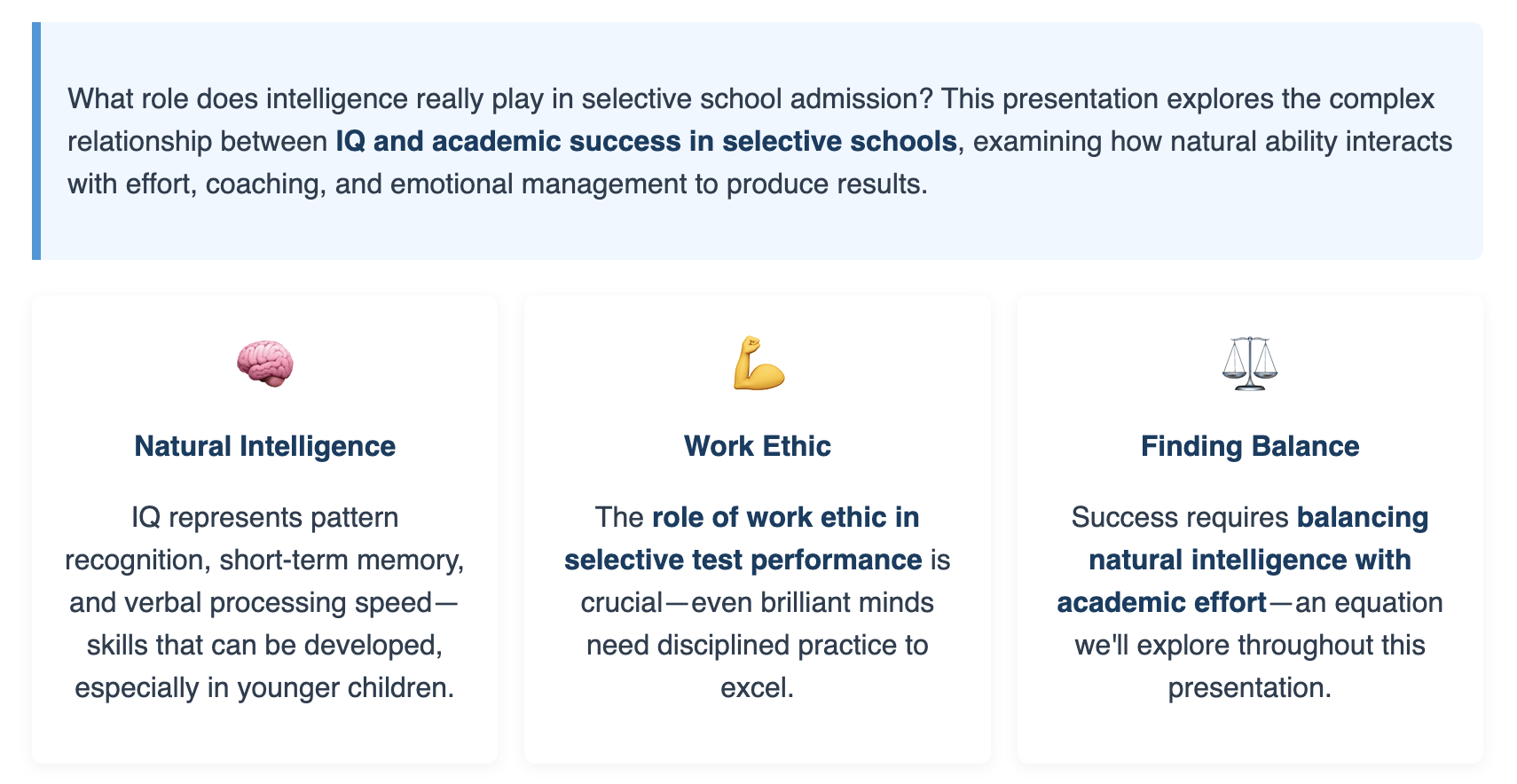 IQ vs Effort in Selective School Success: How Smart Is Smart Enough ...
