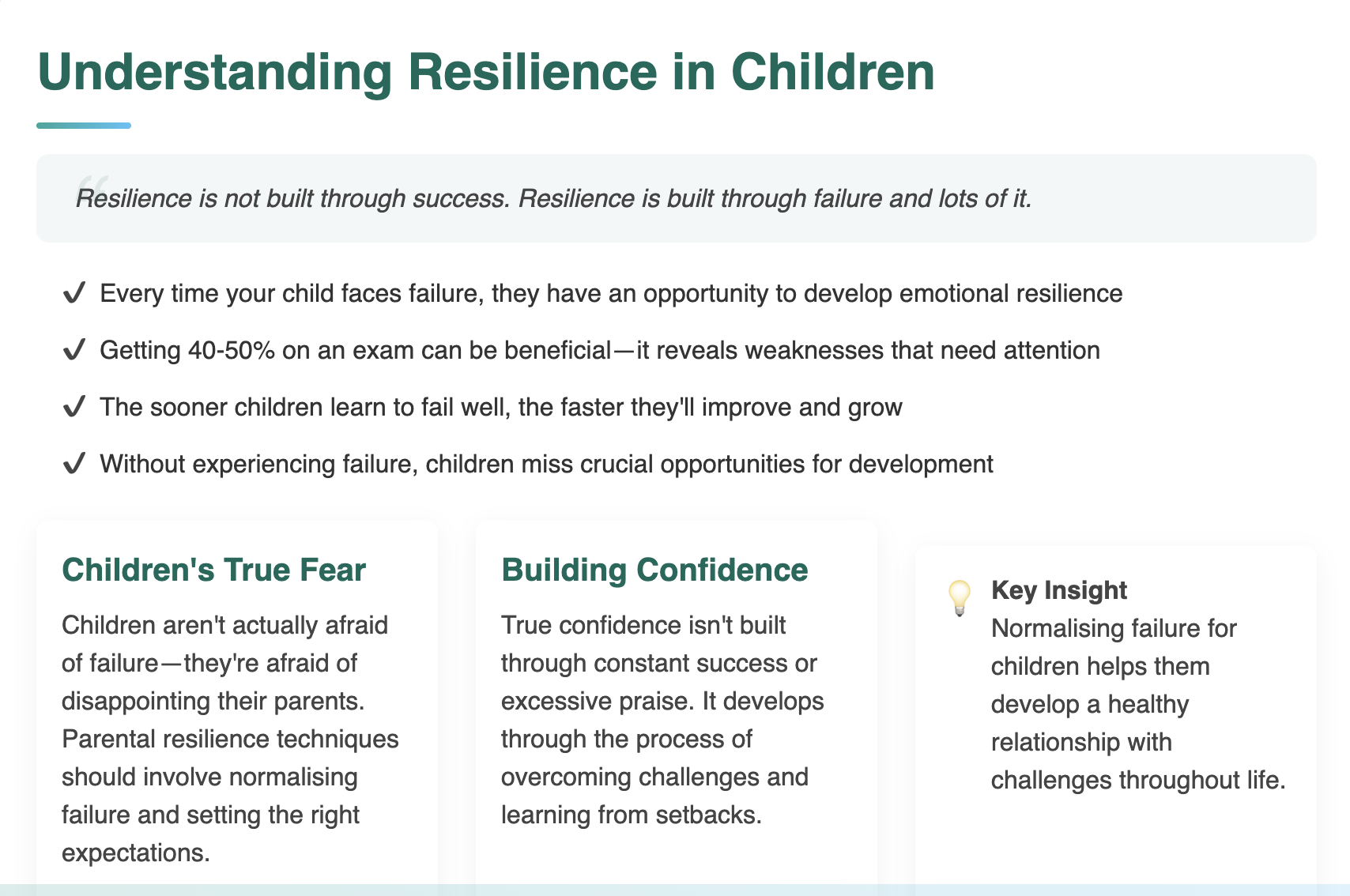 Building Resilience in Children: Confidence Through Failure and ...
